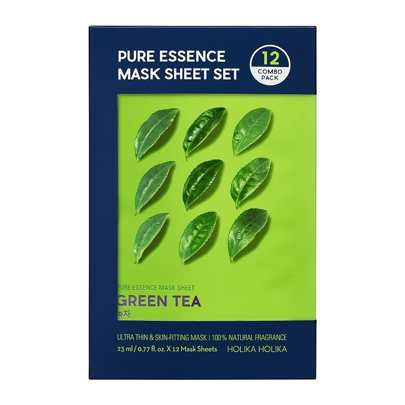 Auduma sejas masku komplekts Pure Essence Mask Sheet Set - 12 Combo ...