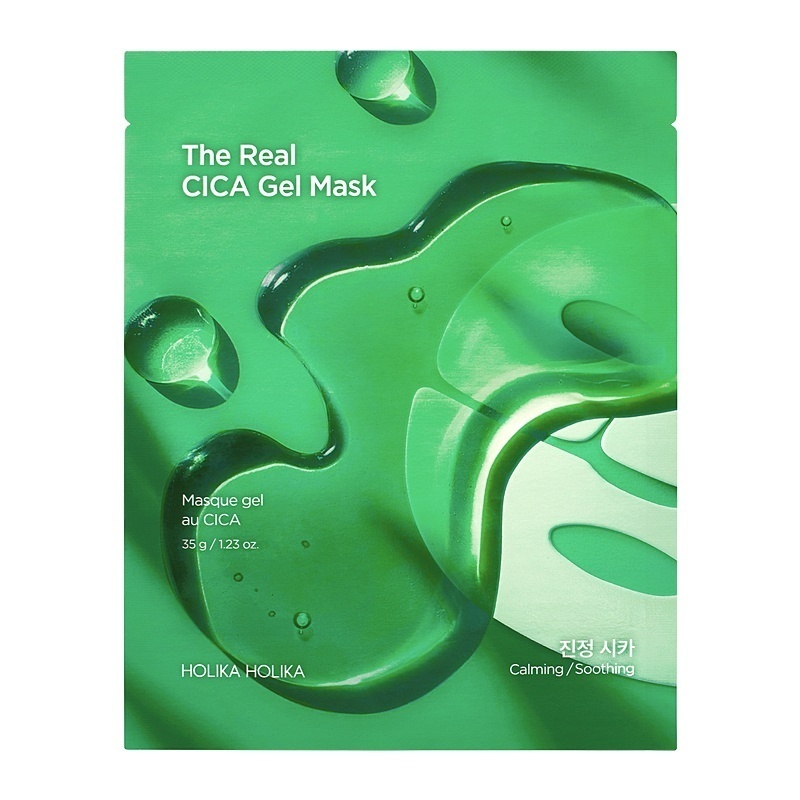 Hidrogēla sejas maska The Real Cica Gel Mask - Holika Holika